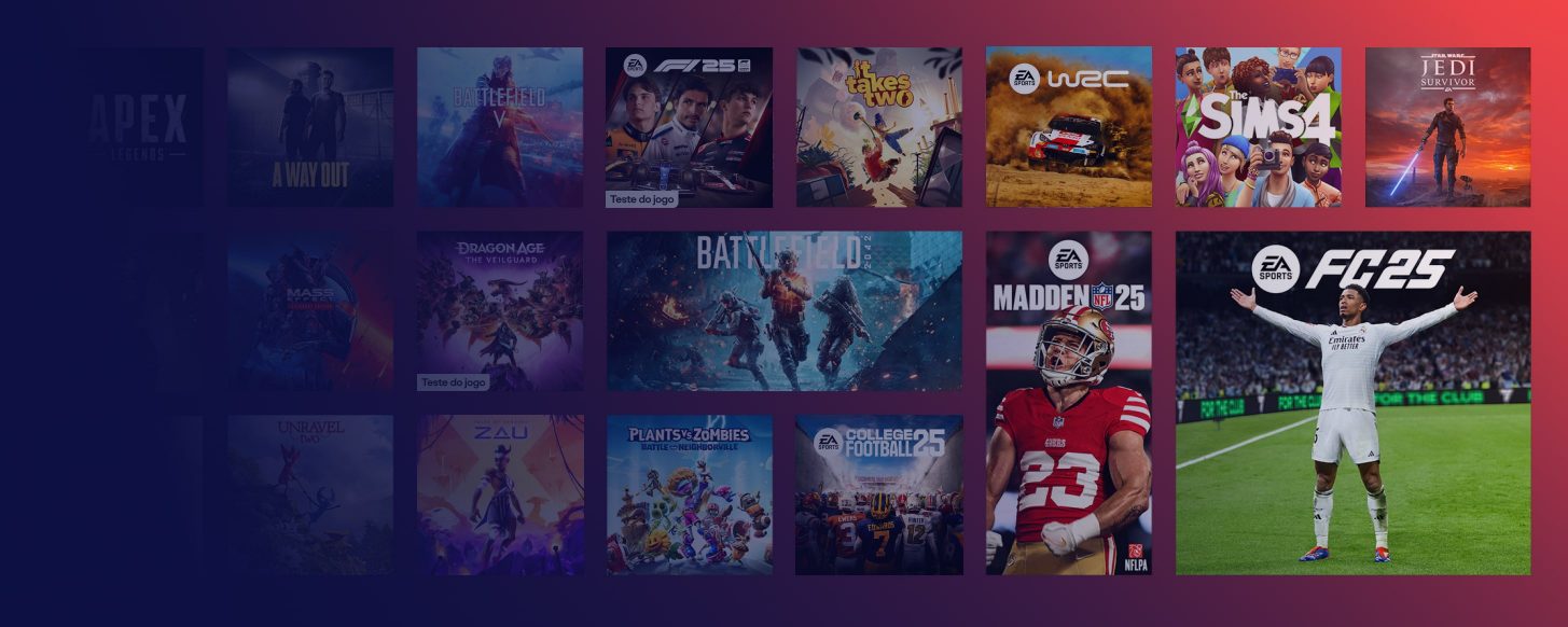 Página inicial da Electronic Arts - Site Oficial da EA