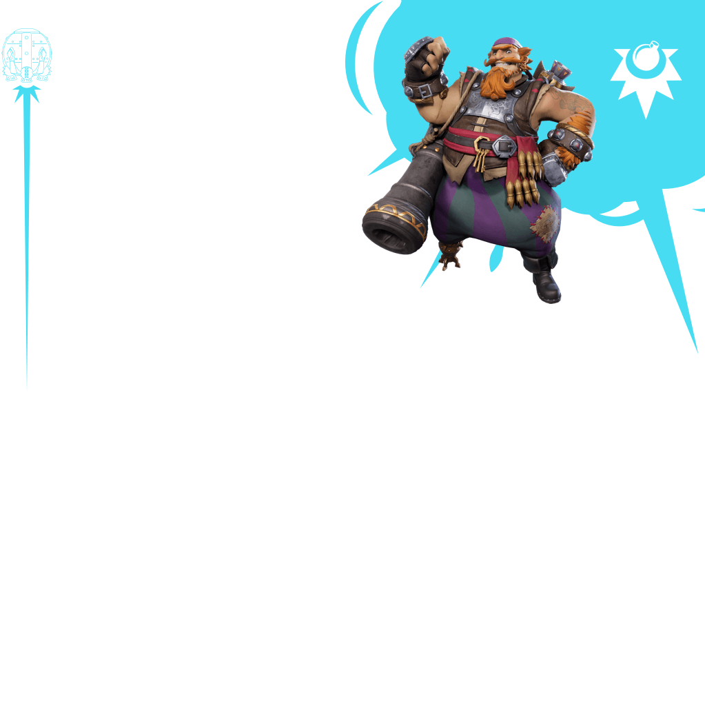 Blastbeard - The Buccaneer from Crater's Edge - Rocket Arena Characters