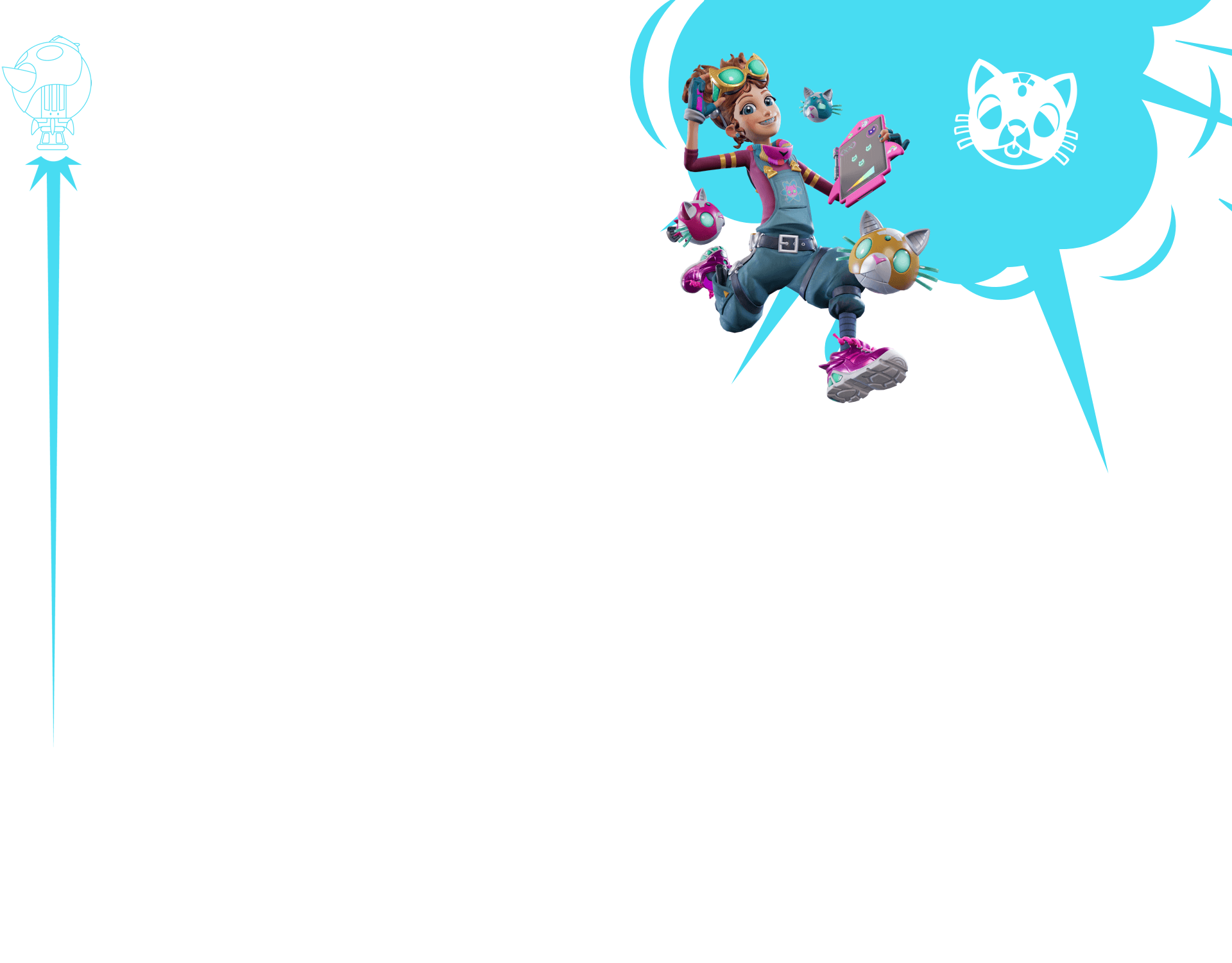 Flux - Genius Rocket Scientist / Cat Enthusiast - Rocket Arena Characters