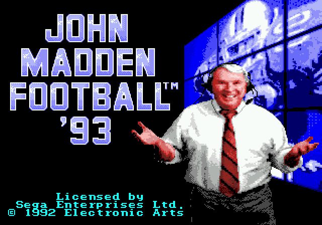 John Madden Football 93 Photoblog