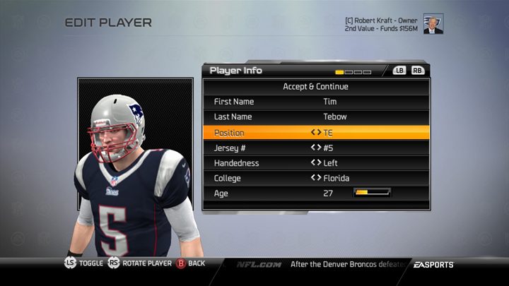 Position Changes in Madden NFL 25