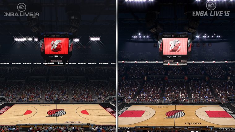 Visuals in NBA LIVE 15