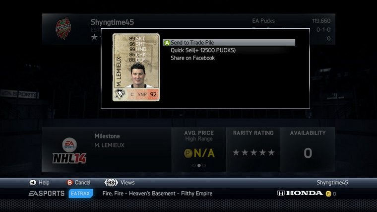 NHL 14 Ultimate Team - Collections